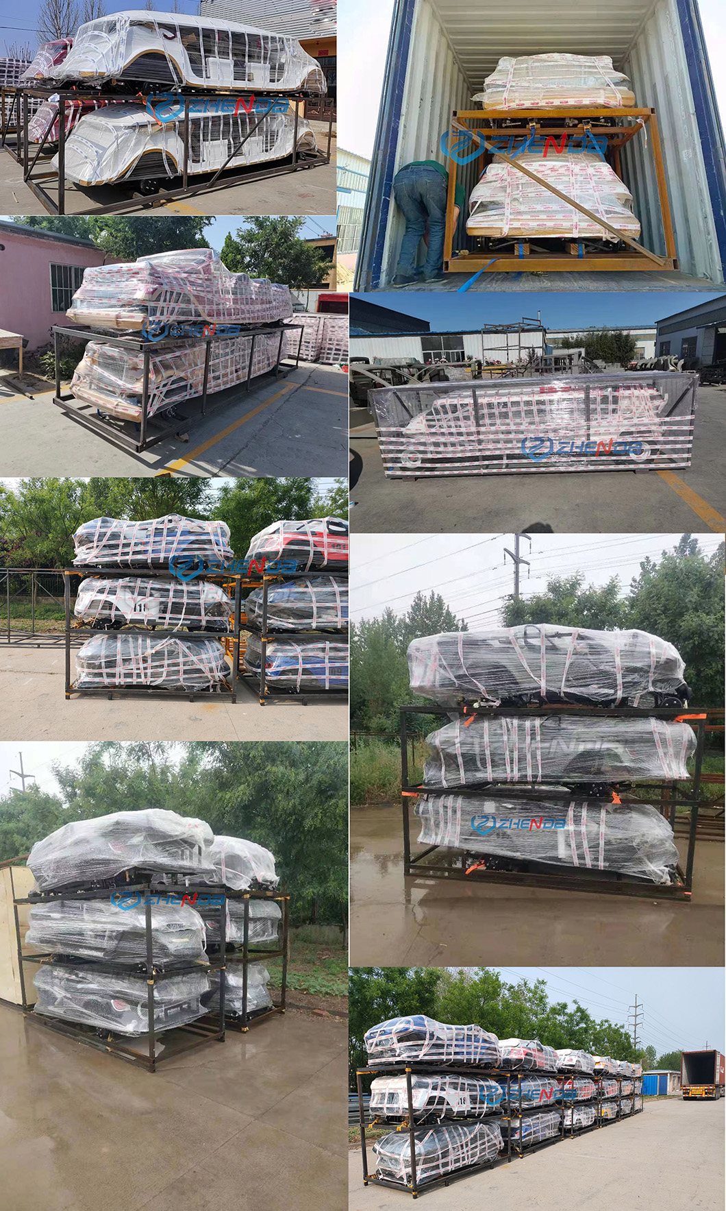 Zhenda Hot Sell Factory Price Red 4 Seats Luxury Golf Cart for Sale ...