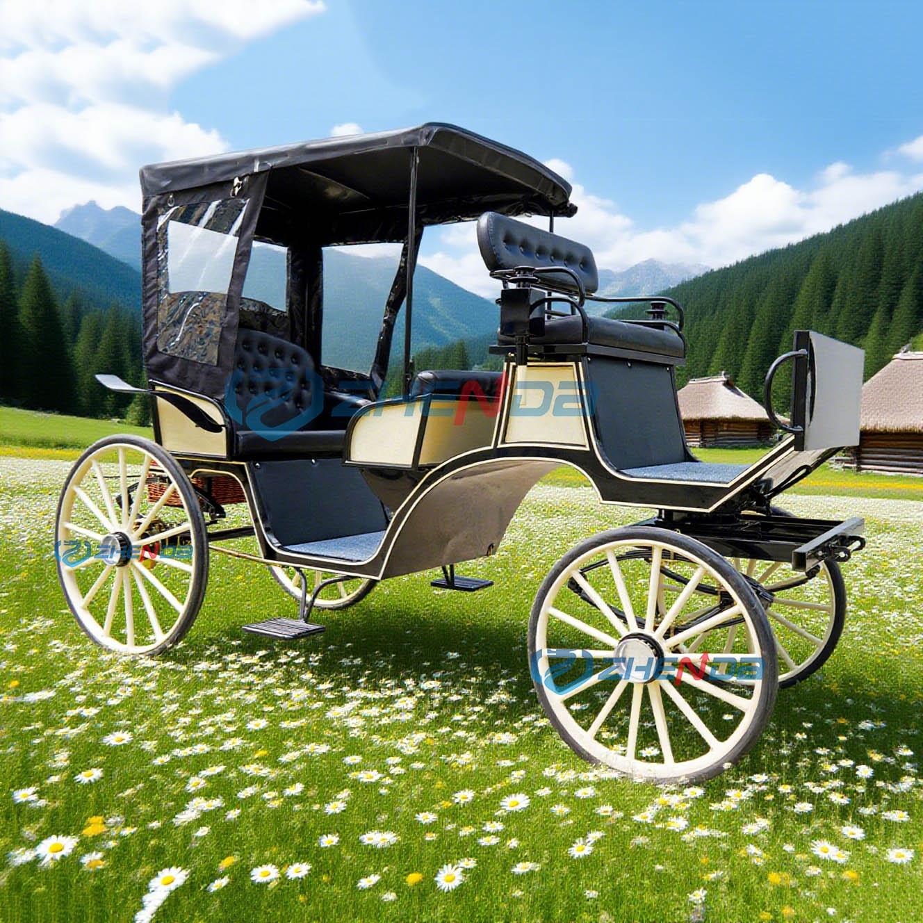 Rustic Vintage Horse Carriage for Countryside Trips Horse Cart Farm ...