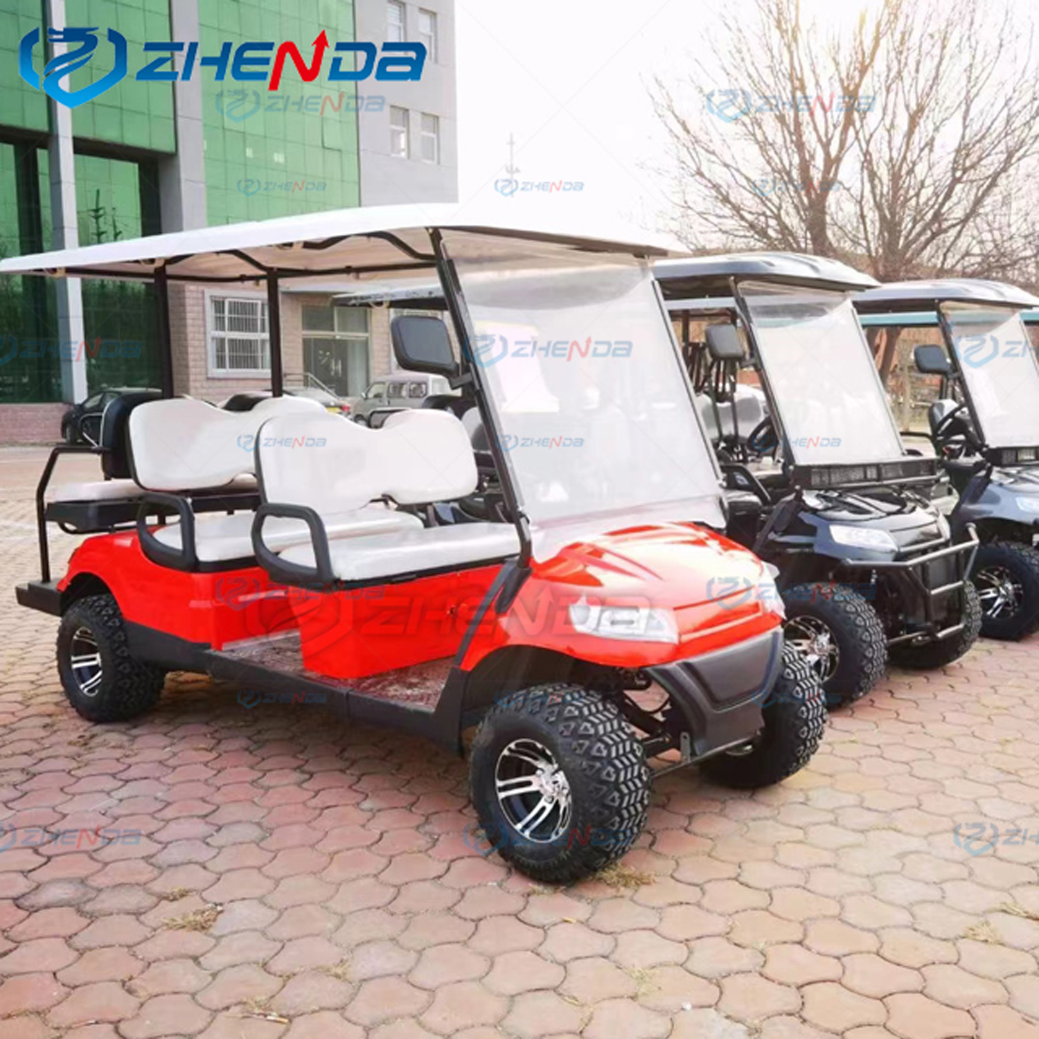 Electric Tourist Sightseeing Cars Shuttle Bus Golf Car / Kids and Adult ...